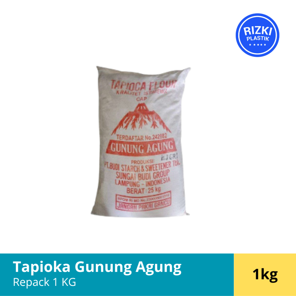 Jual Tepung Tapioka Gunung Agung Repack 1 KG | Shopee Indonesia