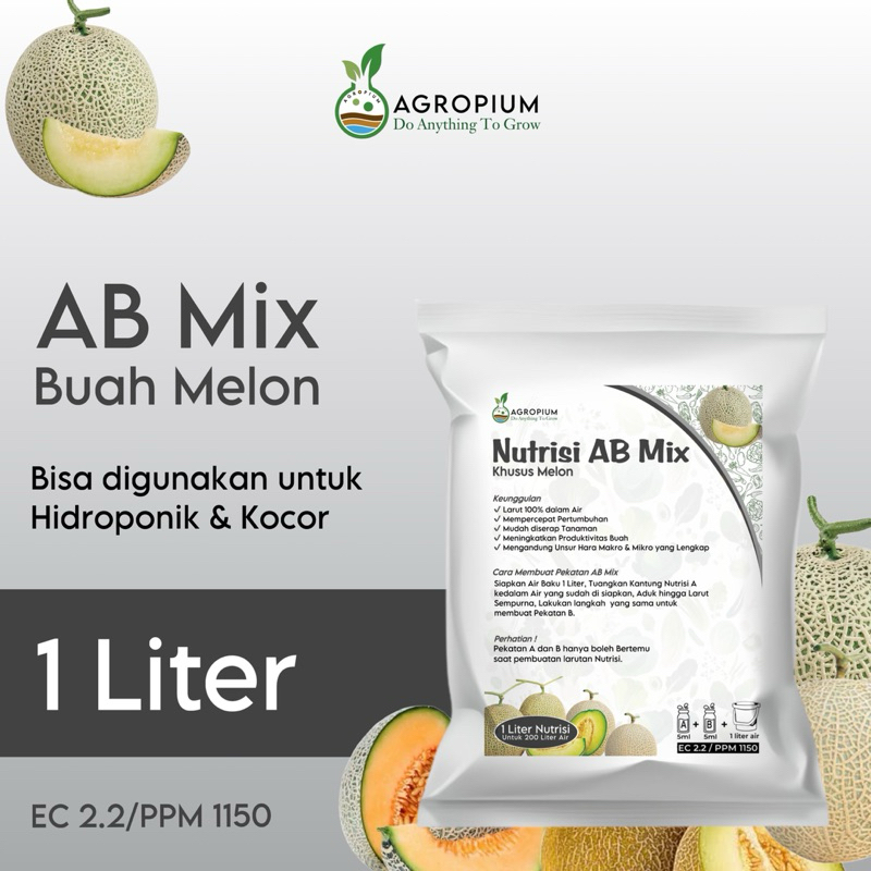 Jual Ab Mix melon 1 liter satu formula sampai panen (200 liter air ...