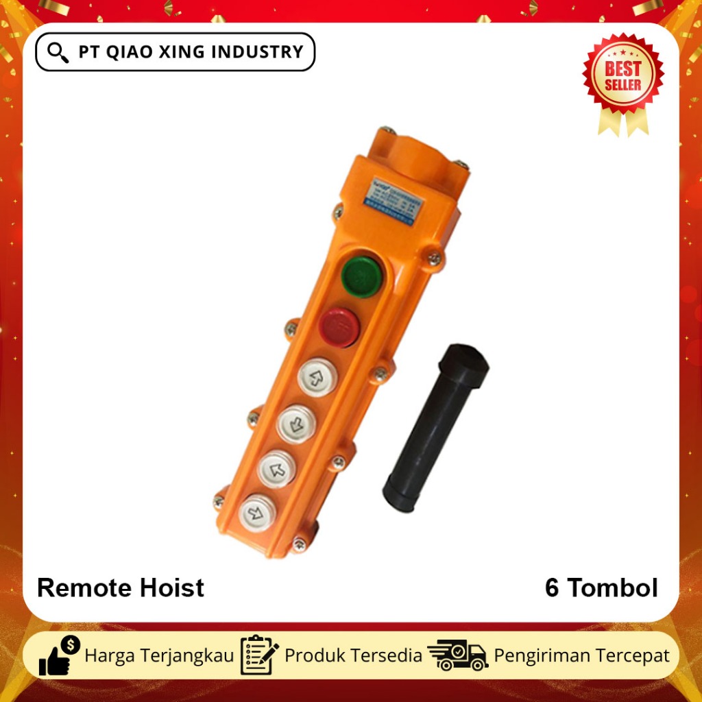 Jual Remote Hoist Button Control 6 Tombol / Remot Crane Push Button Switch | Shopee Indonesia