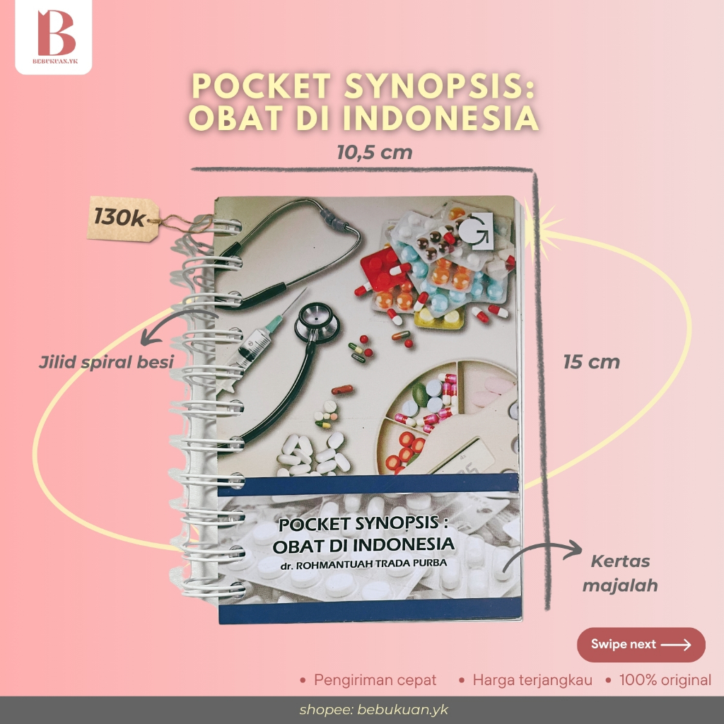 Jual READY STOCK Pocket Synopsis Obat di Indonesia | Buku Saku Obat ...