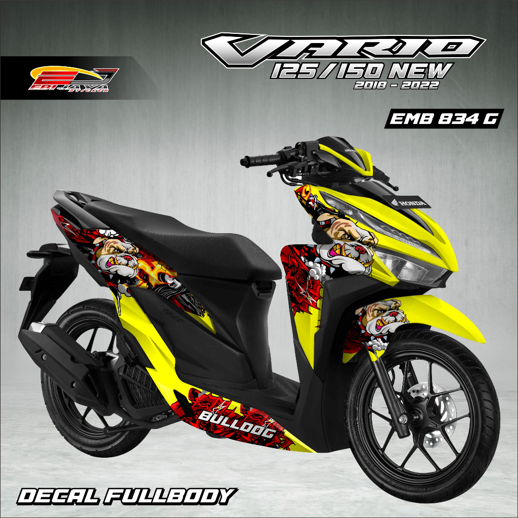 Jual STIKER MOTOR FULL BODY VARIO 125 VARIASI DESAIN TERBARU-STIKER ...