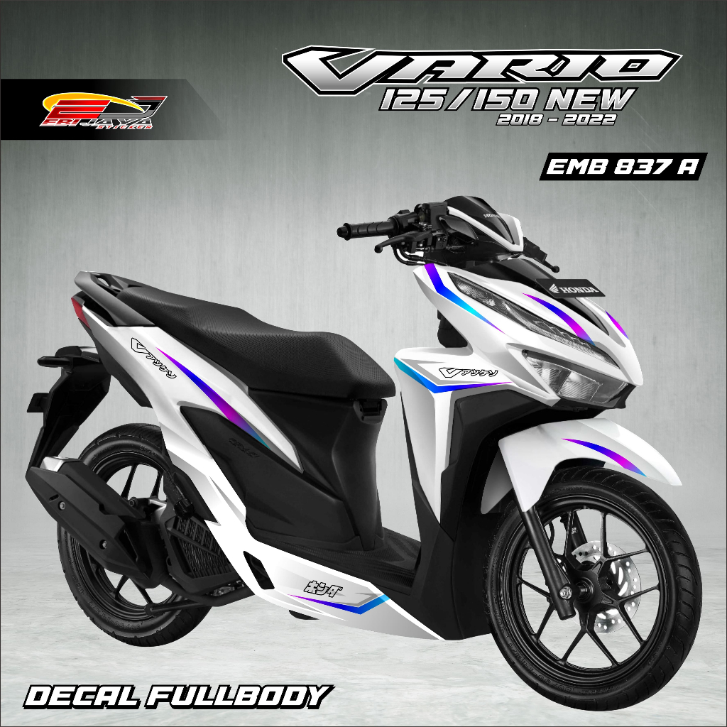 Jual STIKER DECAL FULL BODY MOTOR VARIO 125 150 BLOK TERMURAH-STIKER ...