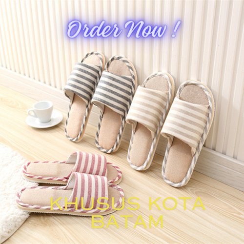 Jual ☘️ GSGalery - KHUSUS KOTA BATAM GS5051 Sandal Rumah Slop kanvas ...