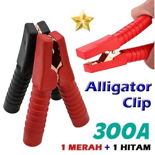 Jual Capitan Aki Tembaga 300A Aligator Clip Besar 14cm Jepit Accu Full ...
