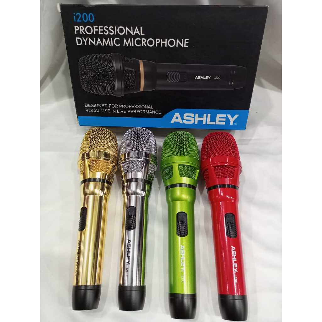 Jual Microphone Ashley i200 / I200 mic kabel dynamic ashley | Shopee ...
