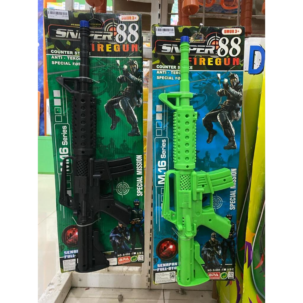 Jual Mainan Sniper 88/ Mainan Fire Gun/ Mainan Sniper Gun Series M.16 ...