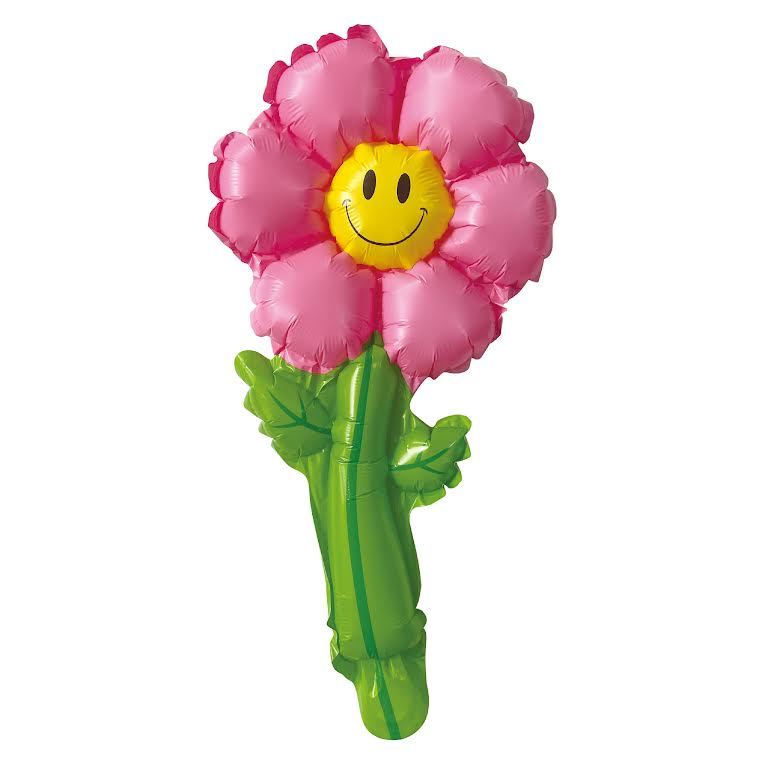 Jual MURMURE I BALON TANGKAI BUNGA DAISY MINI DAUN HIJAU DAISY MEMEGANG ...