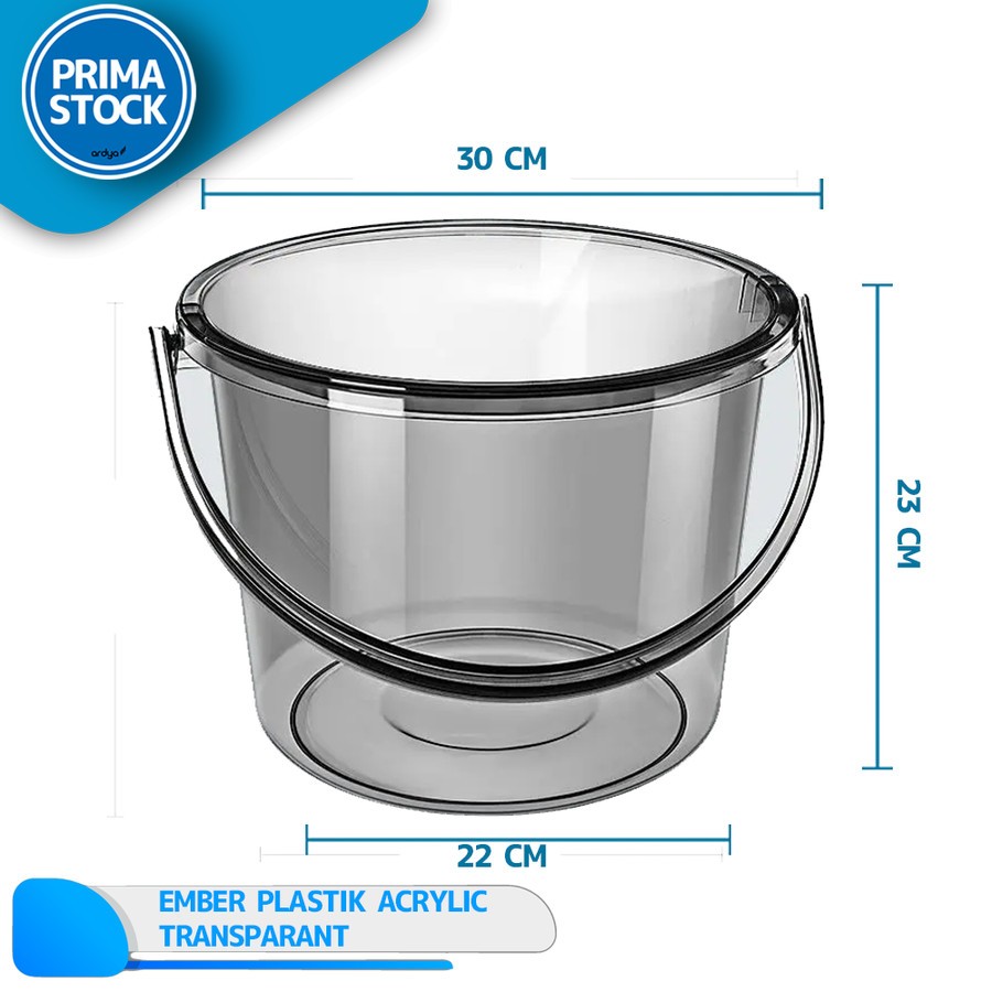 Jual Ember Plastik Acrylic Transparan Bening | Shopee Indonesia