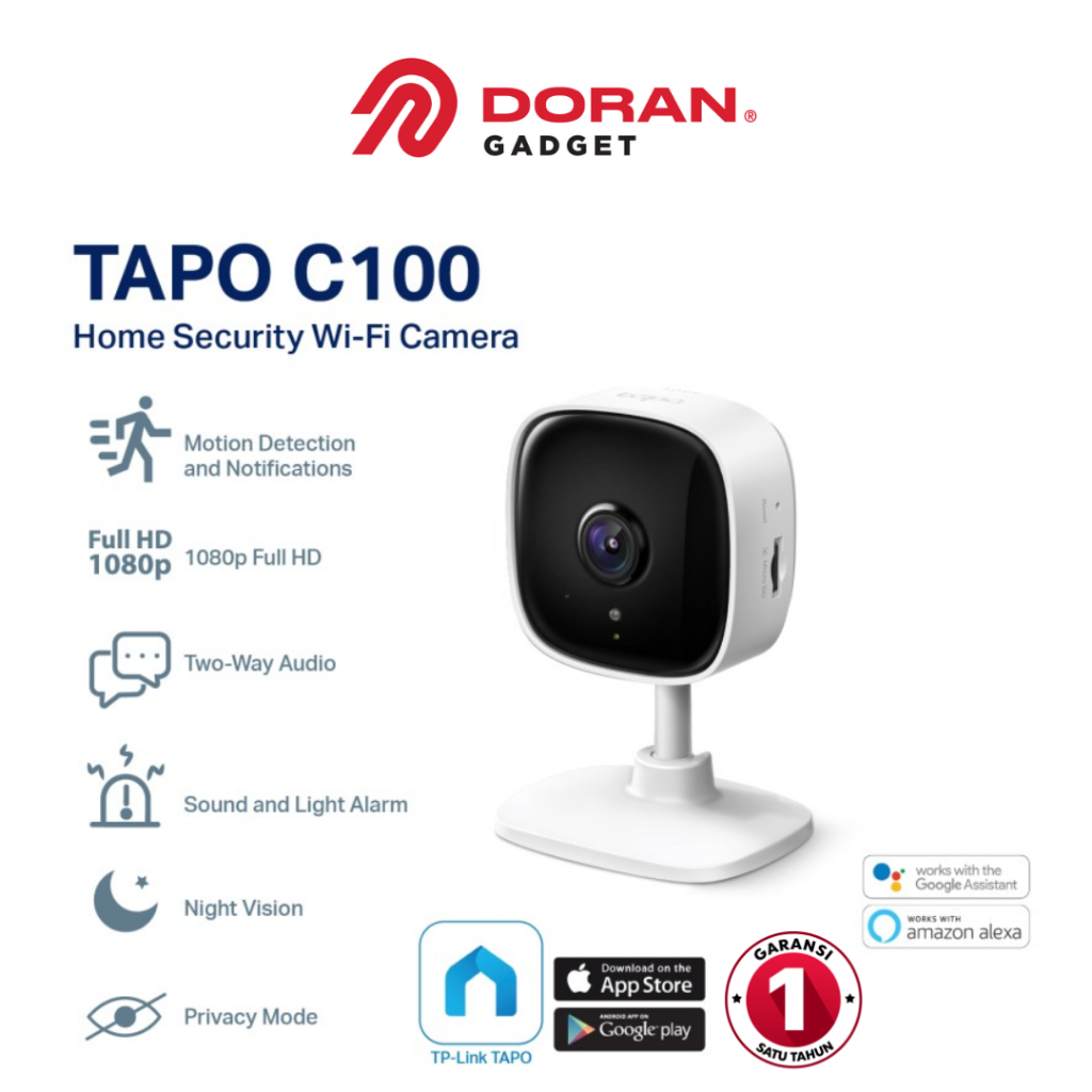 Jual TP-Link TPLink TP Link Tapo C100 Home Security Wi-Fi Camera IP camera CCTV - Garansi 1 ...