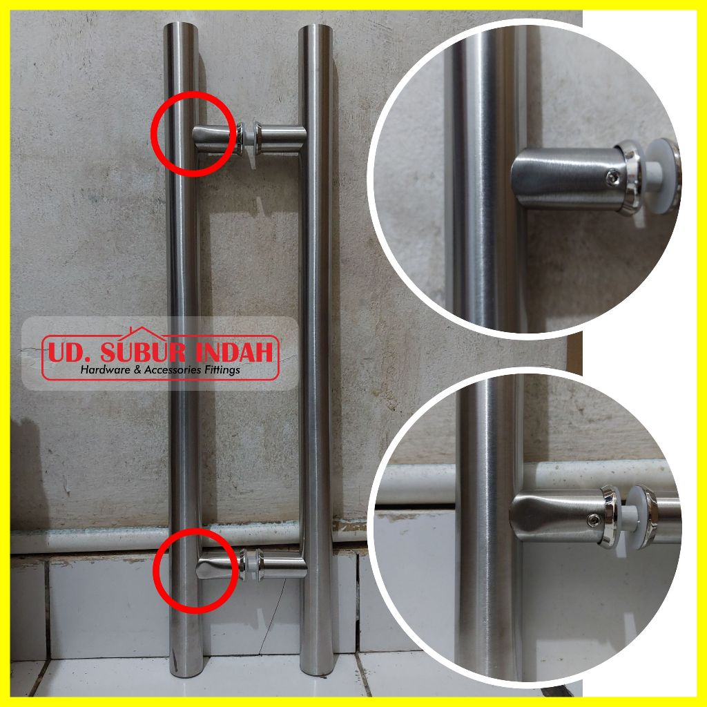 Jual Pull Handle H Pipa Kilap 60cm 40cm Penyok Sedikit / Tarikan Pintu ...
