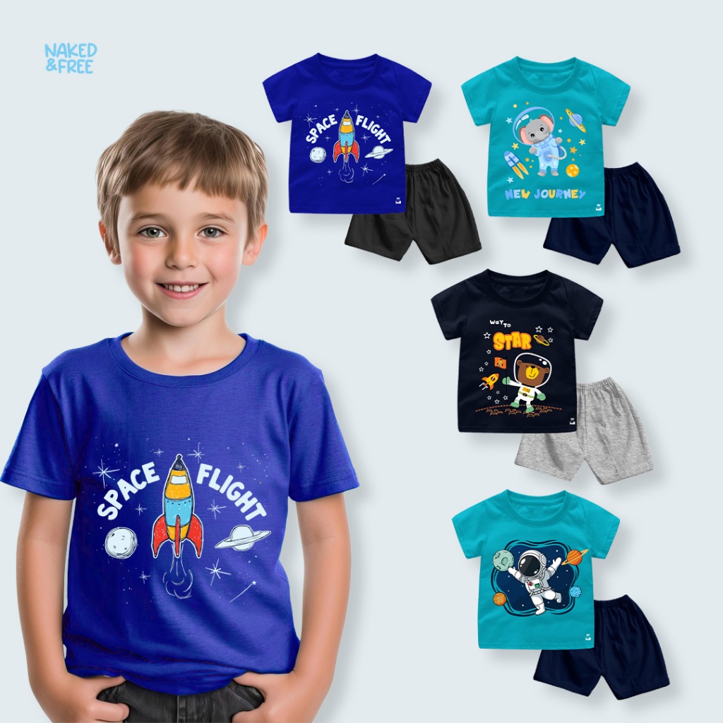 Jual Naked & Free Setelan Space Arnold Series Astronaut To Star Bayi ...