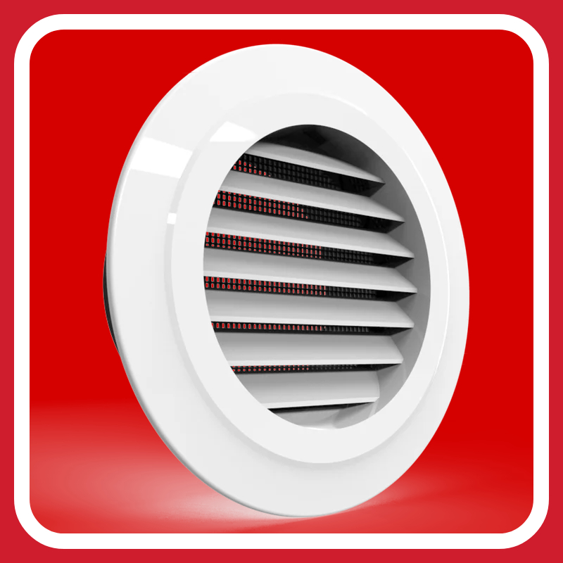 Jual Wall Air Vent Plastic 6 Inch Grille Cover Fleksibel Ducting ...