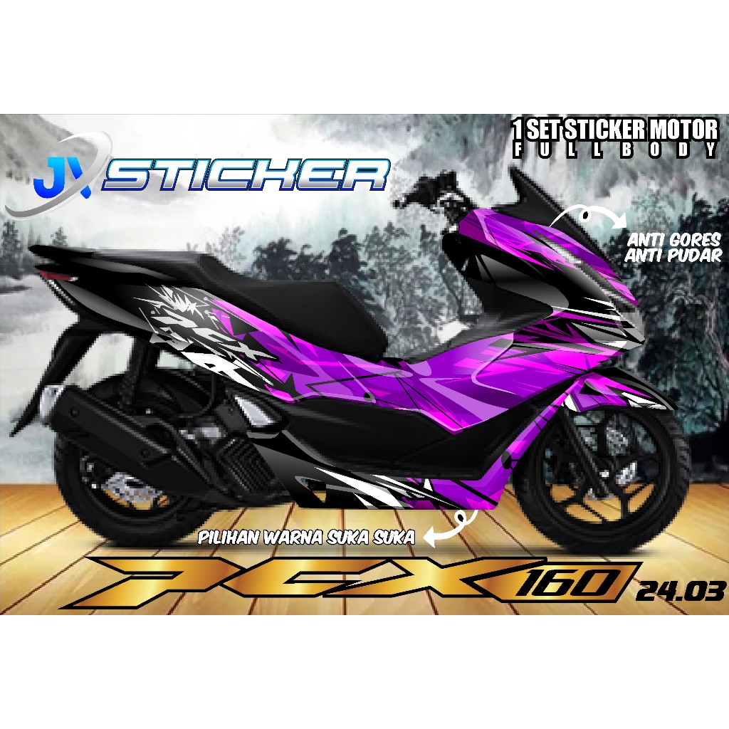 Jual DEKAL STIKER PCX 160 TERBARU FULL DOBY STICKER PCX 2023 AKSESORIS ...