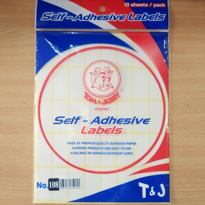 Jual Stiker Label Nama / Sticker Label Harga No.108 Tom & Jerry ...