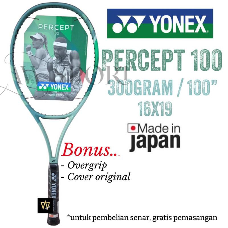 Jual Raket Tenis Yonex PERCEPT 100 Olive Green Berat : 300g Original ...