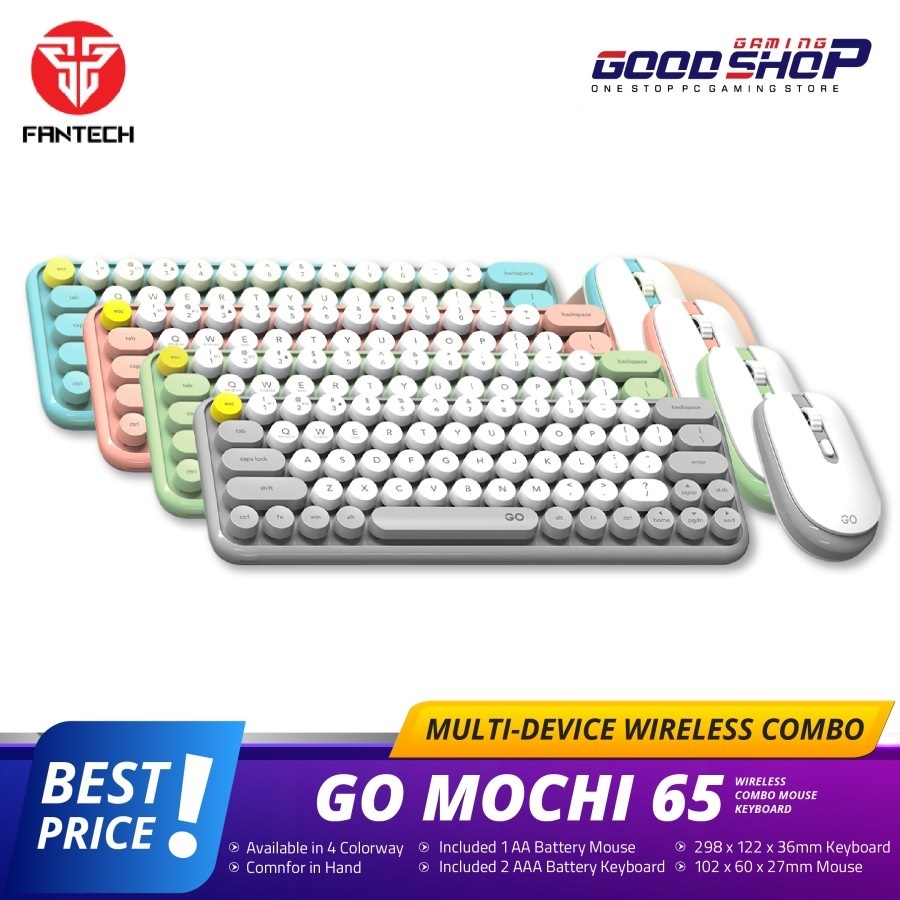 Jual Fantech GO MOCHI 65 Combo WK896 Set Keyboard Mouse Wireless ...
