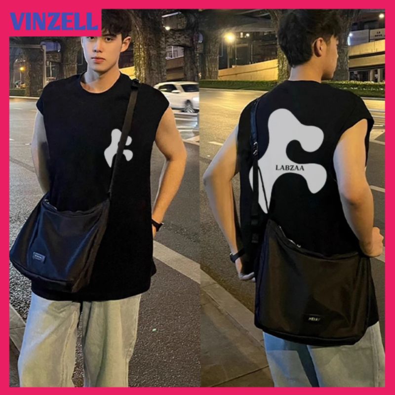 Jual Kaos Singlet Pria Bigsize M L XL 2XL 3XL 4XL 5XL 6XL Singlet Jumbo LABZAA logo inisial ...