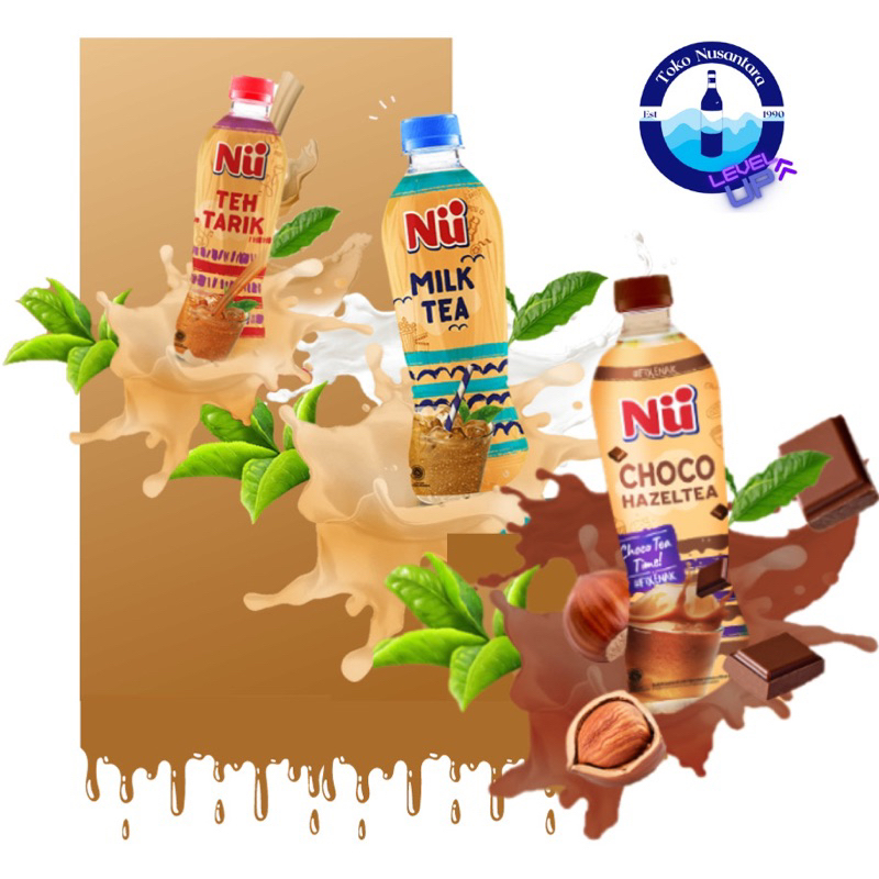 Jual Nu Choco Hazeltea Green Tea Minuman Teh Rasa Coklat Hazelnut 330ml ...