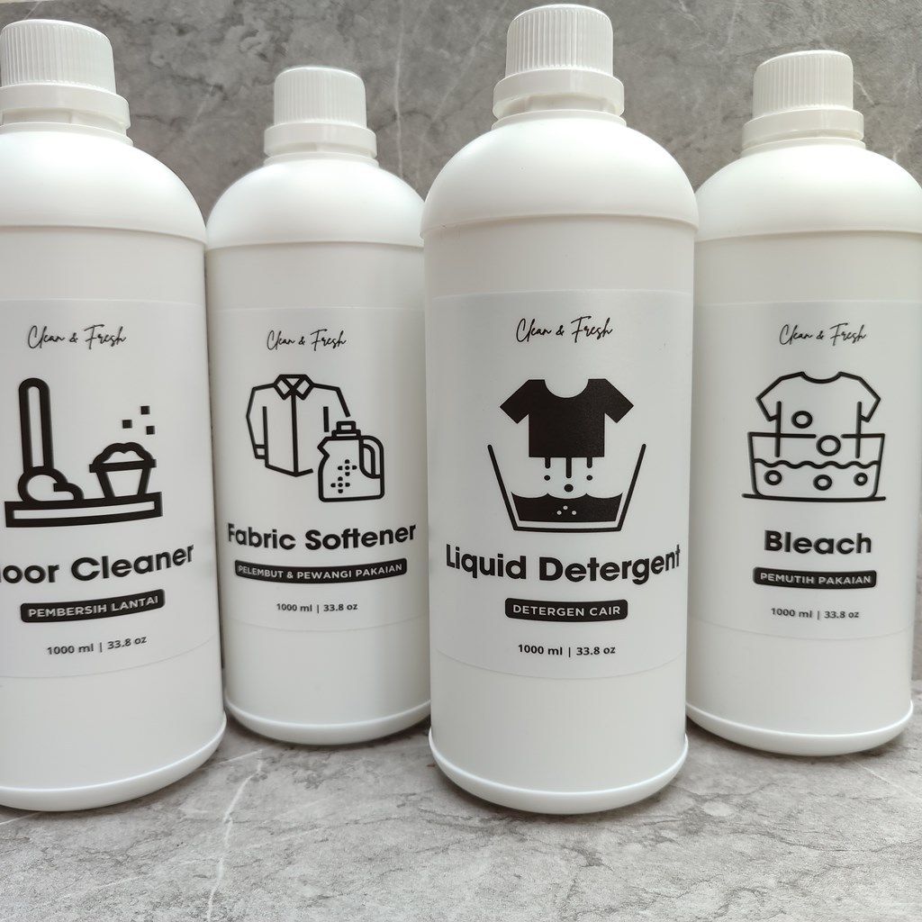 Jual Refill Bottle Botol Sabun Laundry Aesthetic Minimalis Ukuran 1000 ...