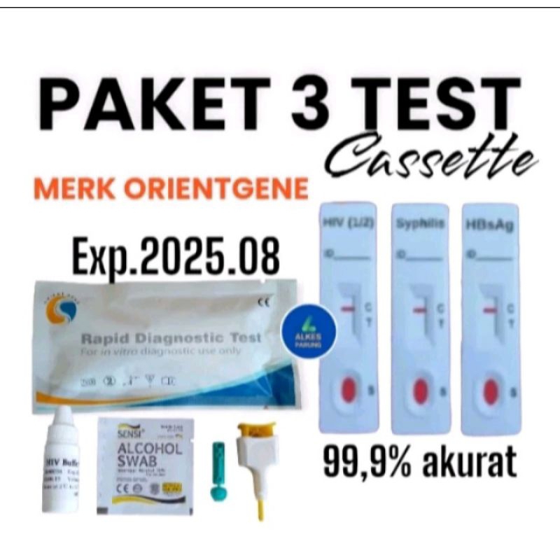 Jual paket murah 3 Test pemeriksaan HIV | SYPHILIS | HBSAG | lengkap ...