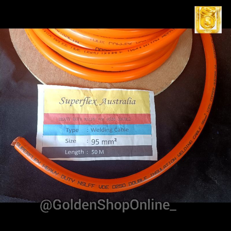 Jual Kabel Las Superflex Full Tembaga 95mm Orange Panjang 50meter ...