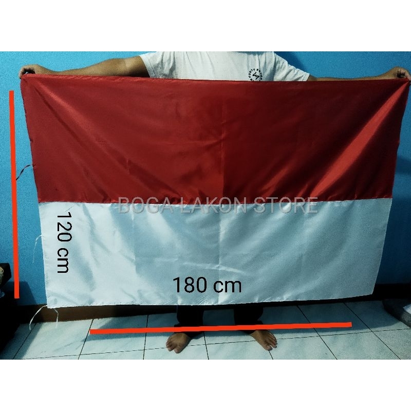 Jual BENDERA MERAH PUTIH UKURAN 180 cm x 120 cm BENDERA BESAR MURAH ...