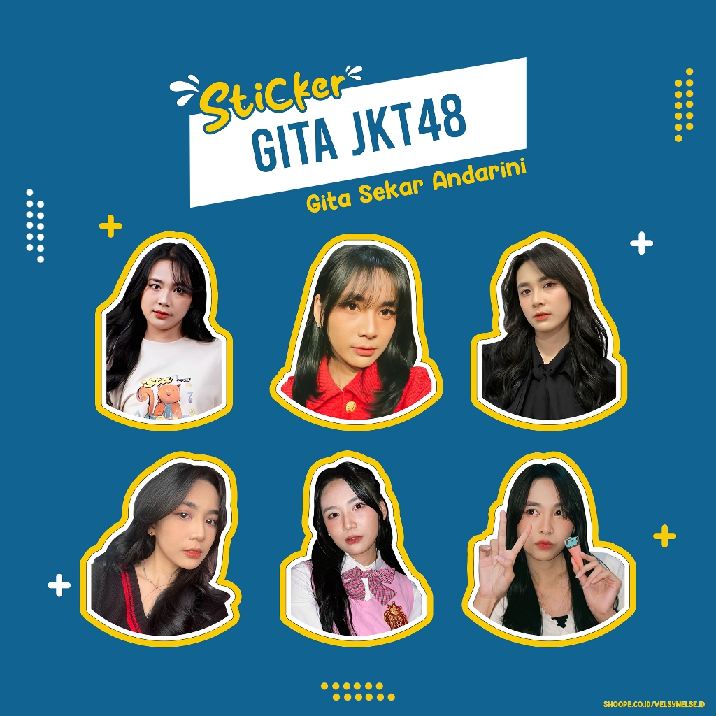 Jual [ ISI 6 ] Sticker Pack JKT48 Lucu Aesthetic High Quality | Shopee ...