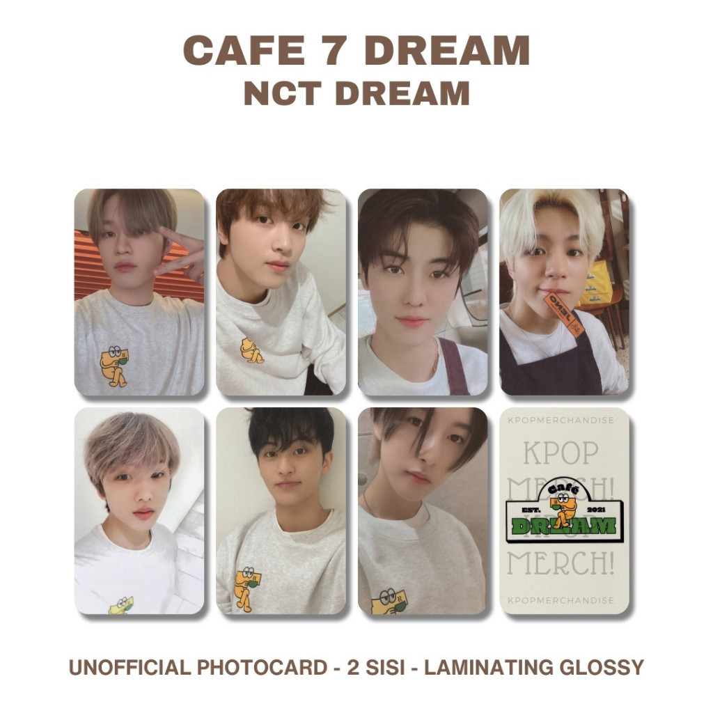 Jual photocard nct dream cafe 7 pc premium chenle haechan jaemin jeno ...