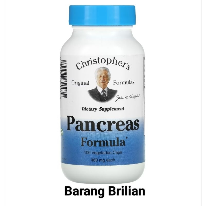 Jual Christopher's Original Formula Pancreas Formula 460 mg 100 VegCaps ...
