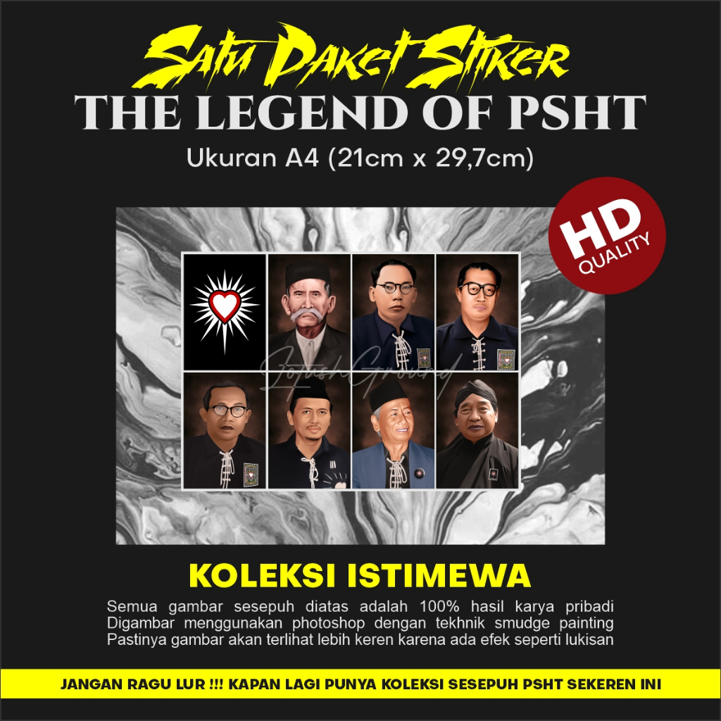 Jual STIKER PSHT KEREN ukuran A4, Edisi photo sesepuh PSHT | Shopee ...
