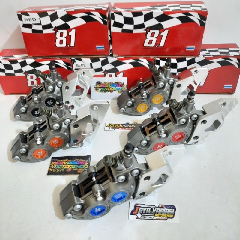Jual NEW PAKETAN KALIPER BIGPOT FORMULA 8.1 RACING PARTS 4PISTON 4P AXIAL KANAN COIN CNC WARNA ...