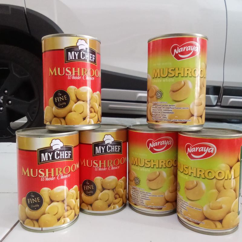 Jual Jamur Kancing Kaleng / Mushroom Champignon My Chef / Naraya 425gr ...
