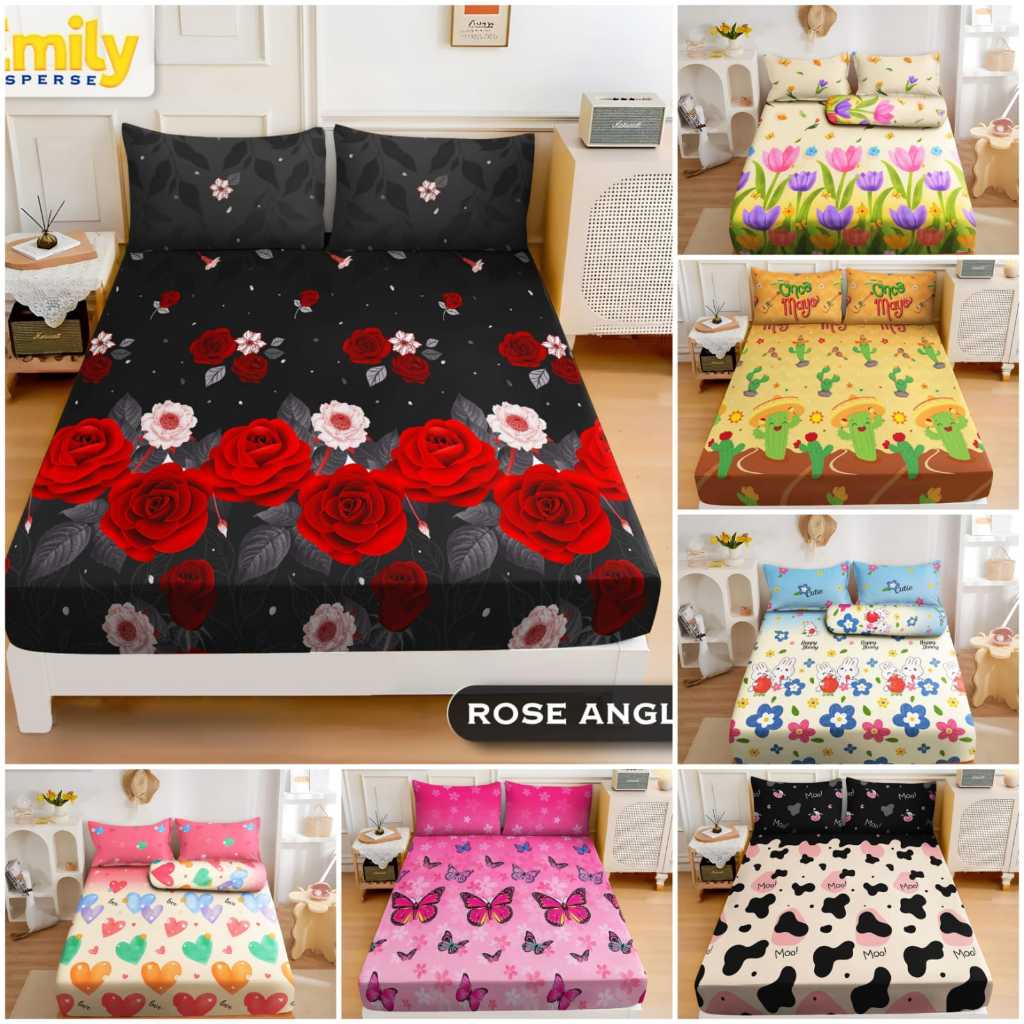 Jual SPREI MOTIF EMILY COLLECTION NEW SERIES | Shopee Indonesia