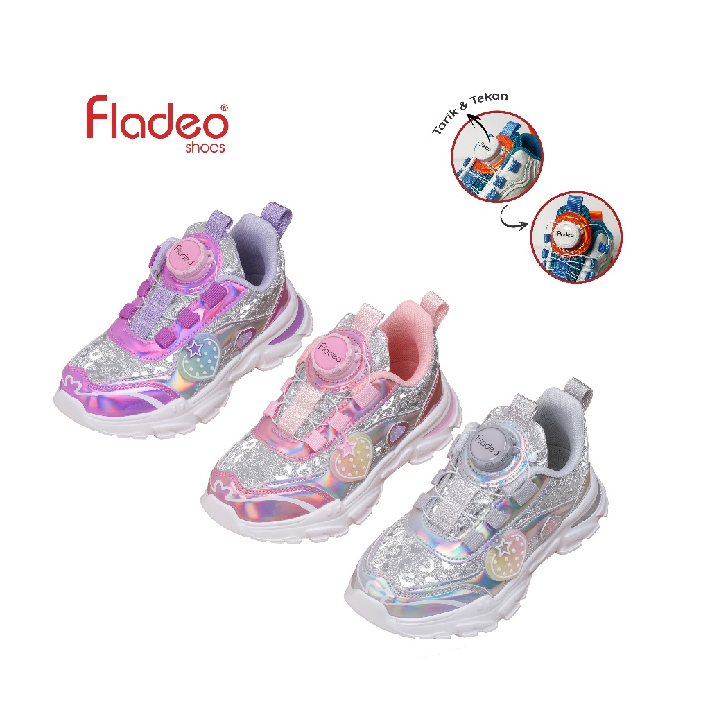 Jual Fladeo A24/KGSS52-1ON/Sepatu Sneakers Tali Anak [ Kids Sneakers ...