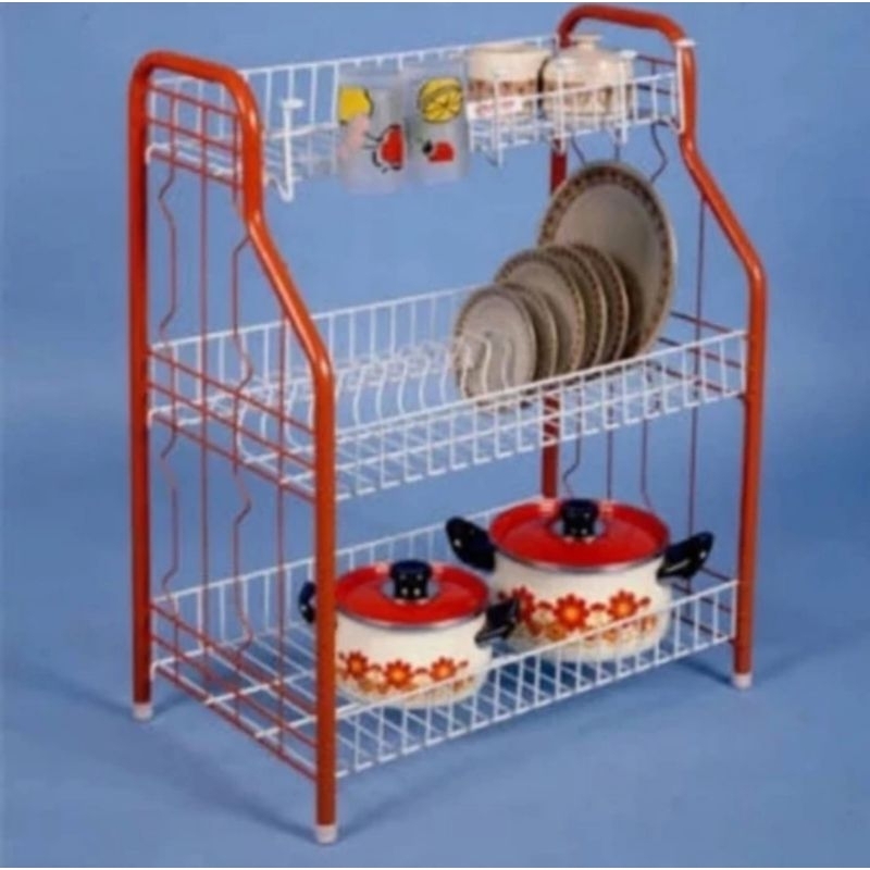 Jual Rak Piring Master R03 Susun 3 Besi Coating Tebal Kuat Asli ...