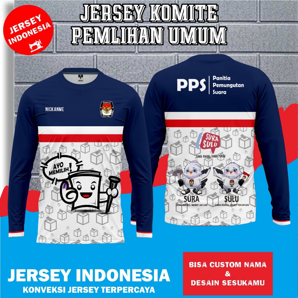 Jual Baju PPS KPPS Pemilu 2024 Lengan Panjang dan Pendek Terbaru ...