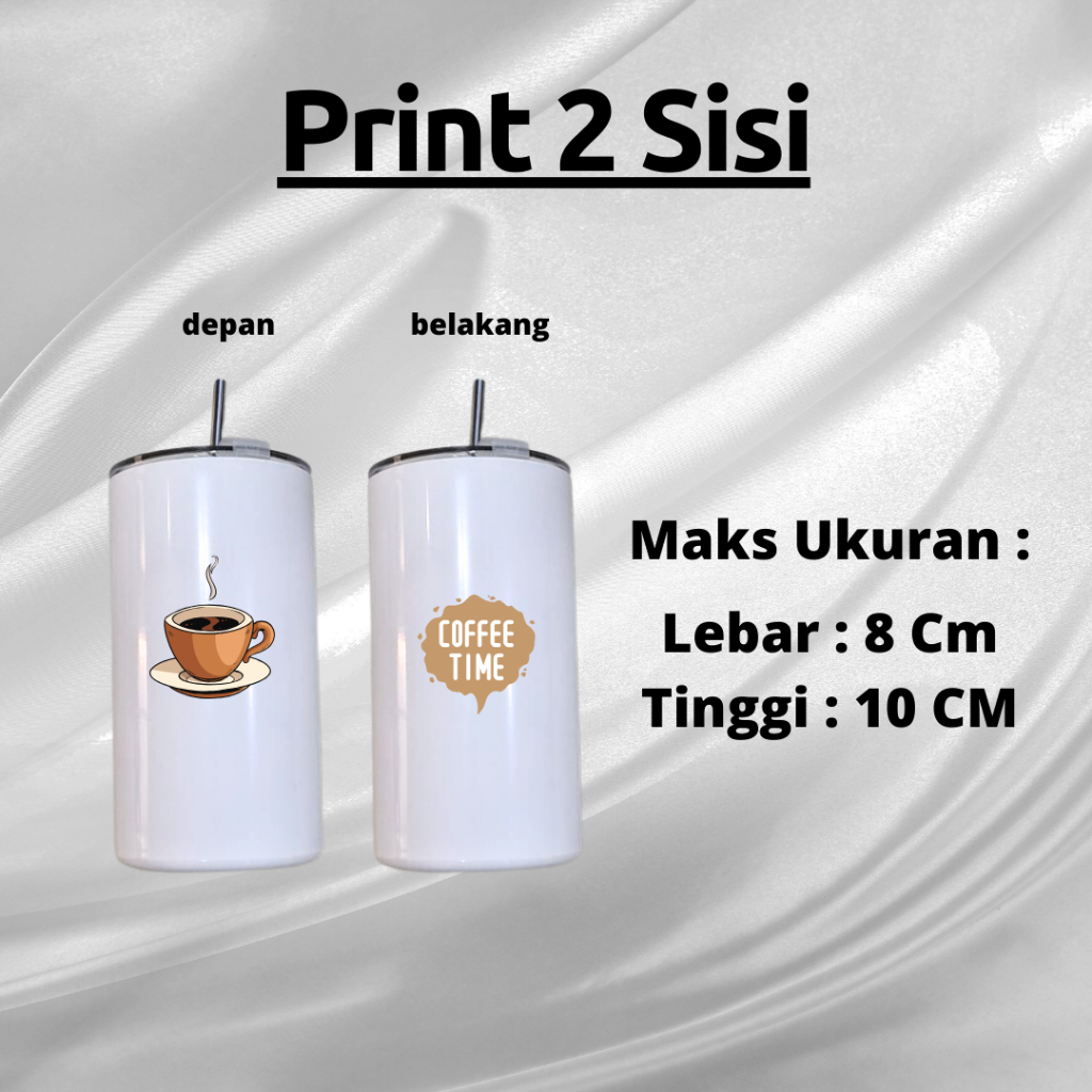 Jual Tumbler Stainless Steel 600ml Print Uv Cangkir Kopi Vacuum Mug Es ...
