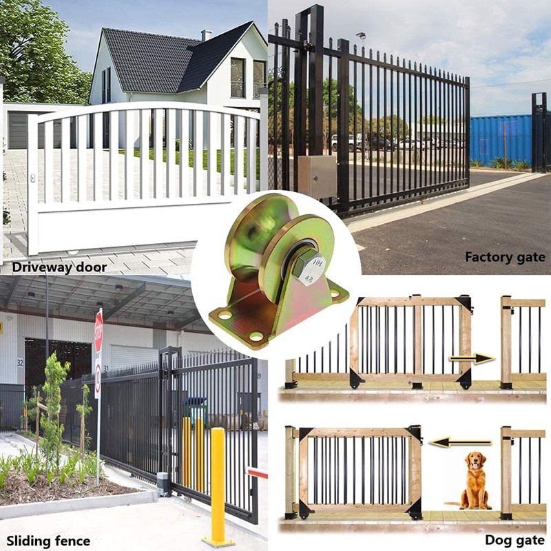 Jual 50 Mm Roda Gerbang Pagar Roda Pagar Model U & V Roda Pintu Pagar ...