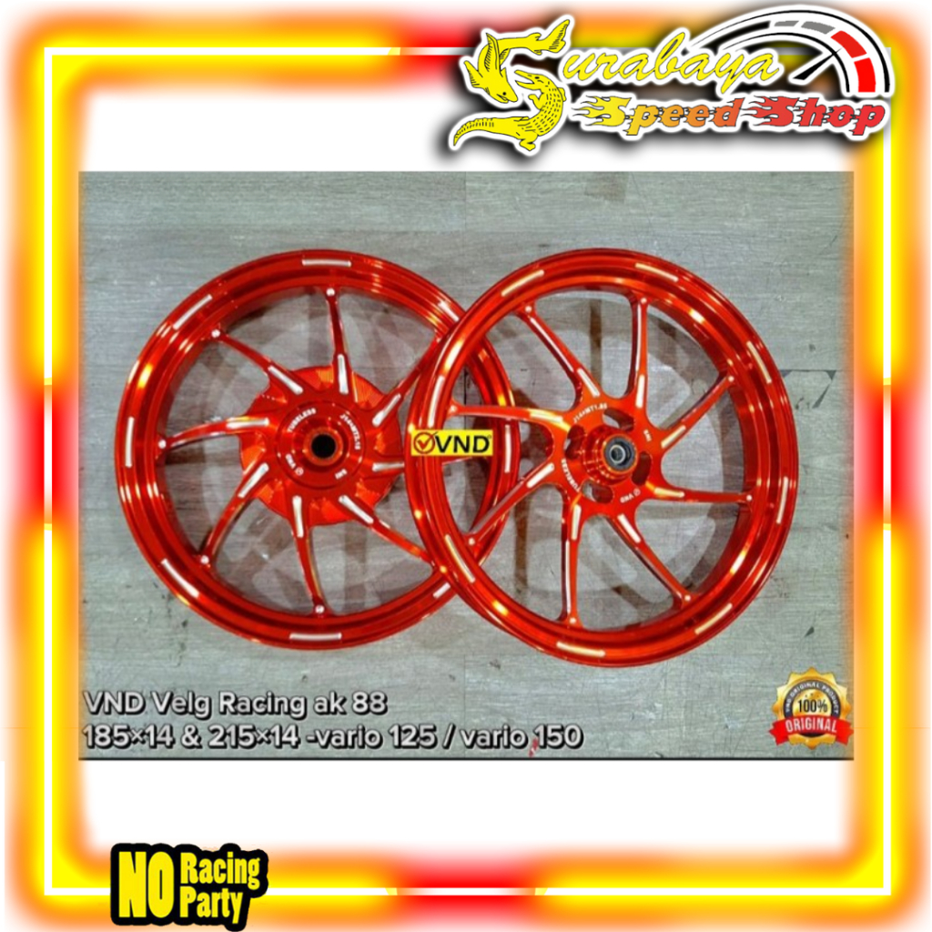 Jual VND Velg Tipe AK 88 Vario125 Vario150 Ukuran 185 / 215 Ring 14 ...