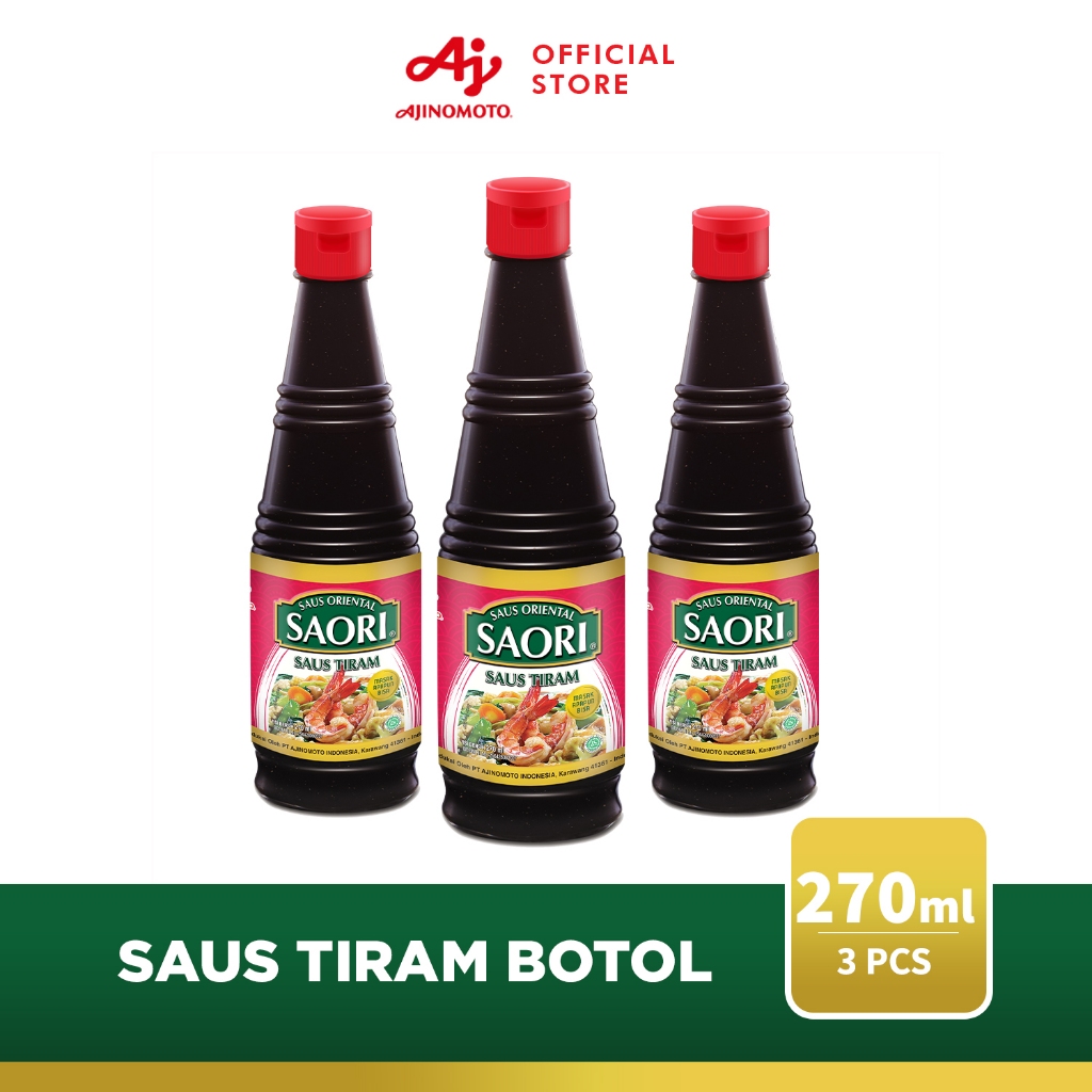 Jual SAORI® Saus Tiram Oriental Oyster Botol 270ml (3 pcs) | Shopee ...