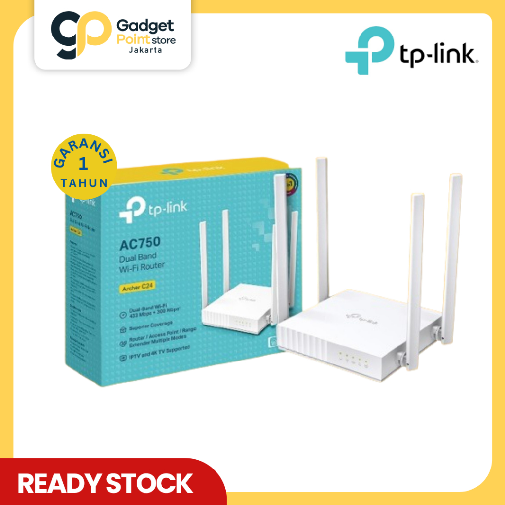 Jual TP-Link Archer C24 AC750 Dual-Band Wi-Fi Router High Speed Wi-Fi | Garansi Resmi 1 Tahun ...