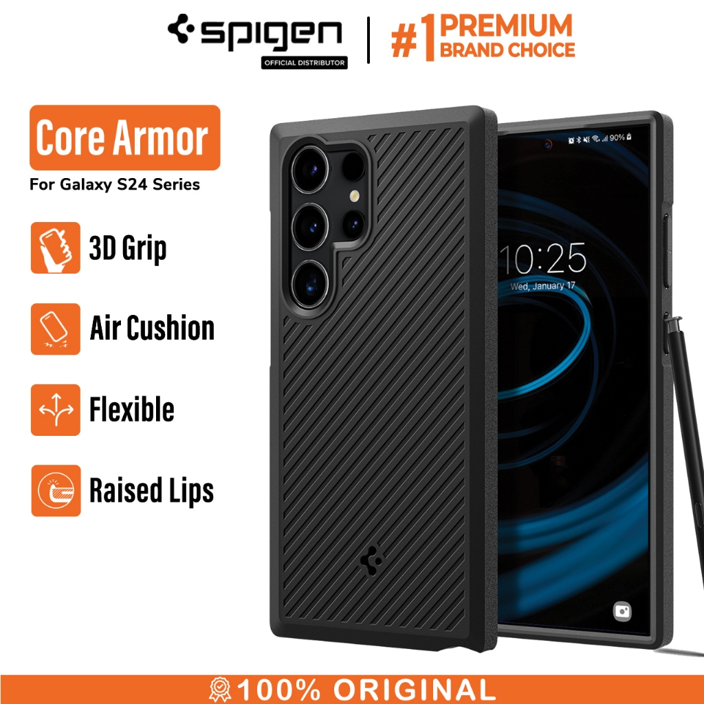 Jual Case Samsung Galaxy S24 Ultra Plus Spigen Core Armor Soft Cover ...