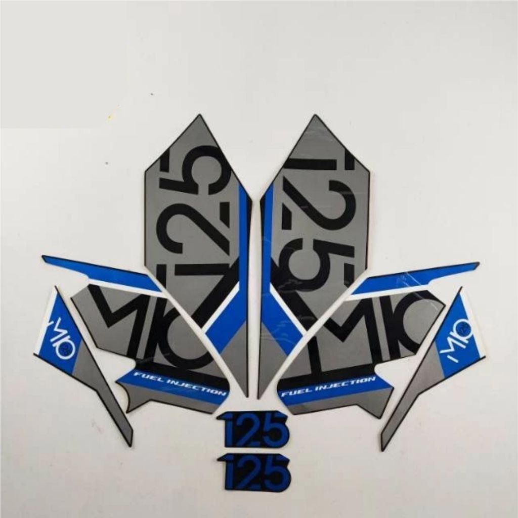 Jual Stiker Striping Standar Yamaha Mio M3 125 2017 Biru Striping ...
