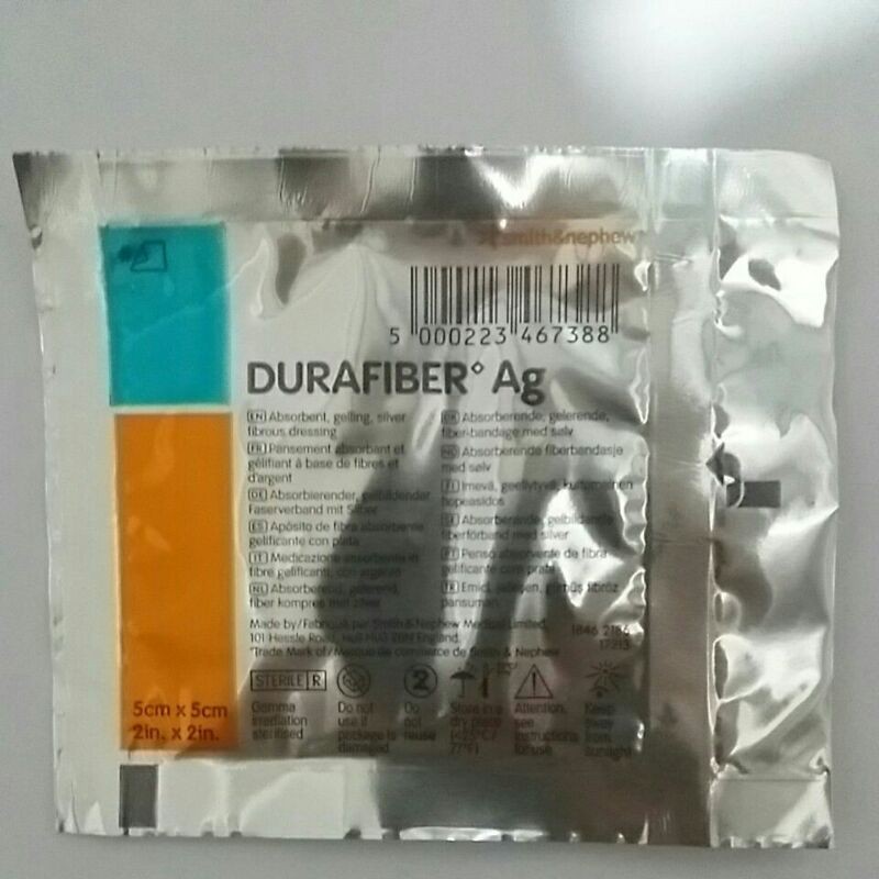 Jual Durafiber Ag 10 x 10 cm / Anti Bacterial Wound Dressing / Per Pcs ...