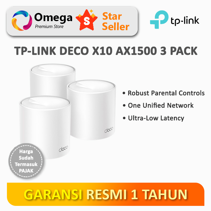 Jual TP-Link Deco X10 AX1500 (3 Pack) Whole Home Mesh Wi-Fi 6 System ...