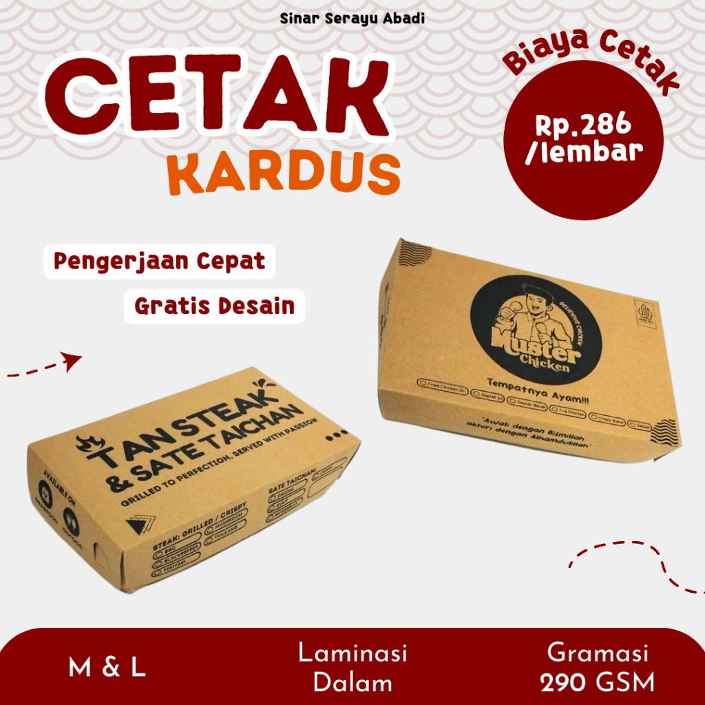 Jual LUNCH BOX MEDIUM DAN LARGE | KARDUS LUNCH BOX | KARDUS KRAFT ...