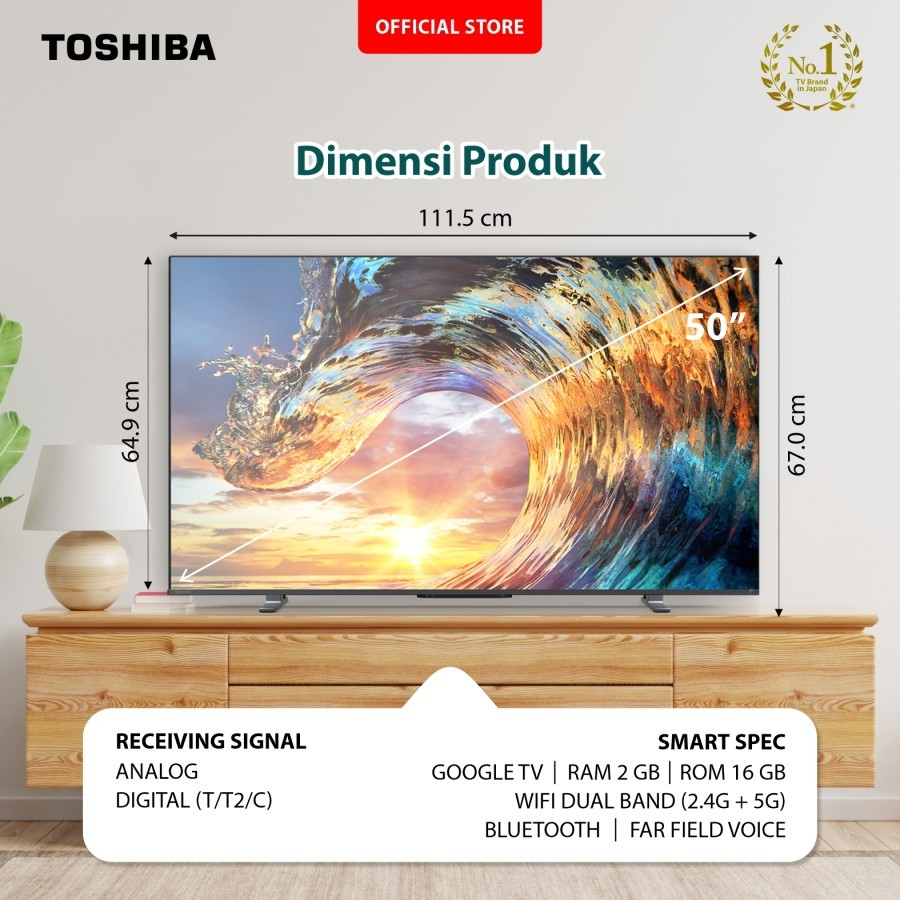 Jual TOSHIBA SMART TV 55 INCH 55M550MP 55 INCH QLED SMART TV UHD 4K SMART TV 55INCH QLED SMART ...