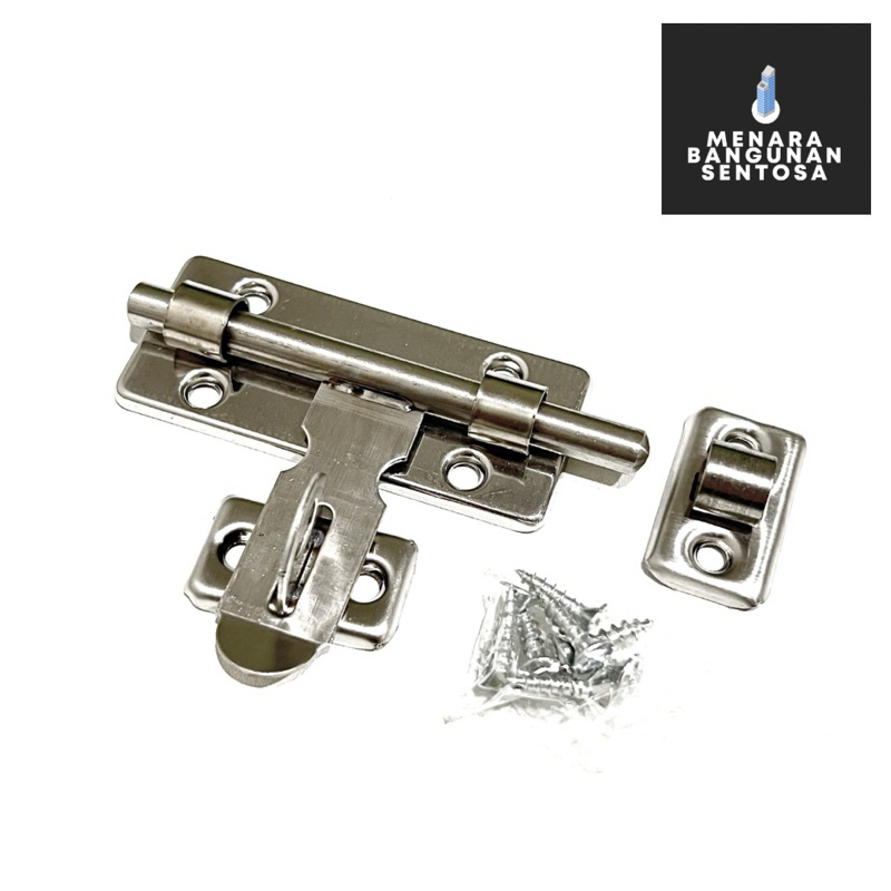 Jual Grendel Overval Stainless 4 Inch - Gerendel Overpal Selot Pintu ...