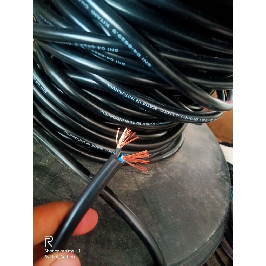 Jual Kabel Listrik 1 METER 2x0.75mm Serabut Tembaga Murni NYMHYO KITANI ...