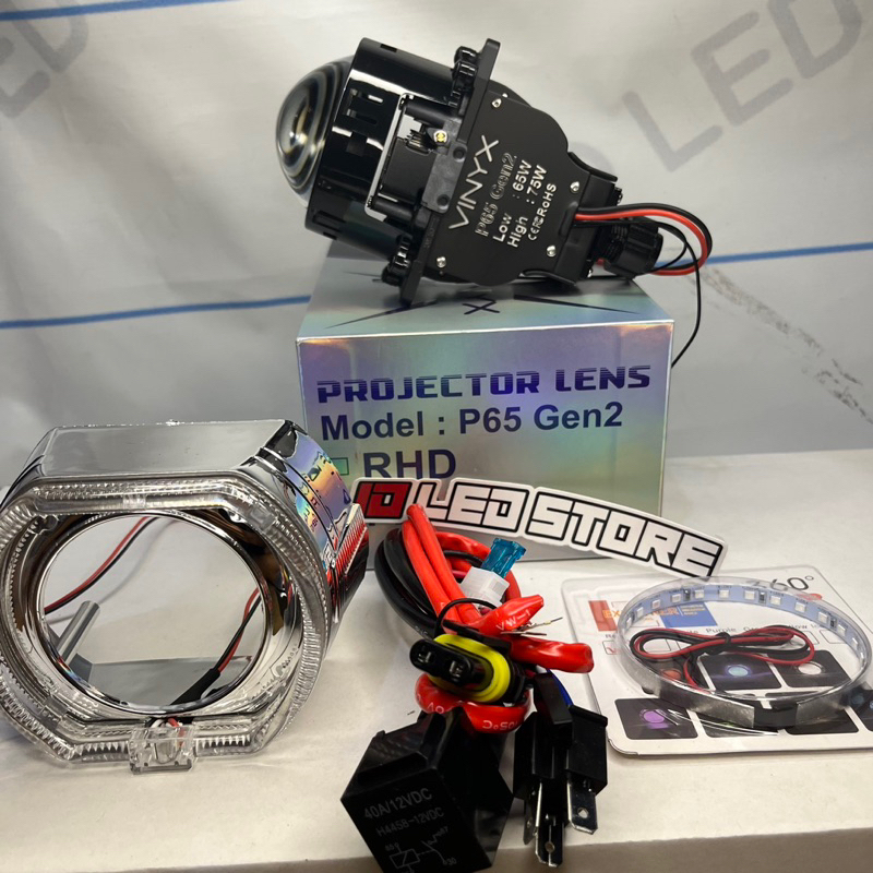 Jual Paket Komplit Biled Vinyx P65 Gen 2 65 Watt 3 Inch Include Devil ...